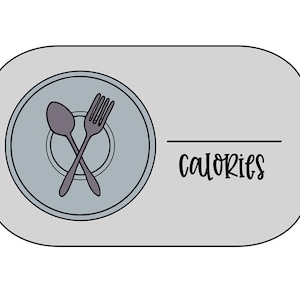 Calorie Counter Calorie Tracker Sticker -- 60 Individual Daily Stickers ...