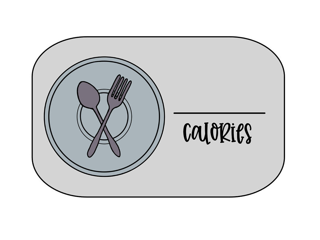 Calorie Counter Calorie Tracker Sticker -- 60 Individual Daily Stickers ...