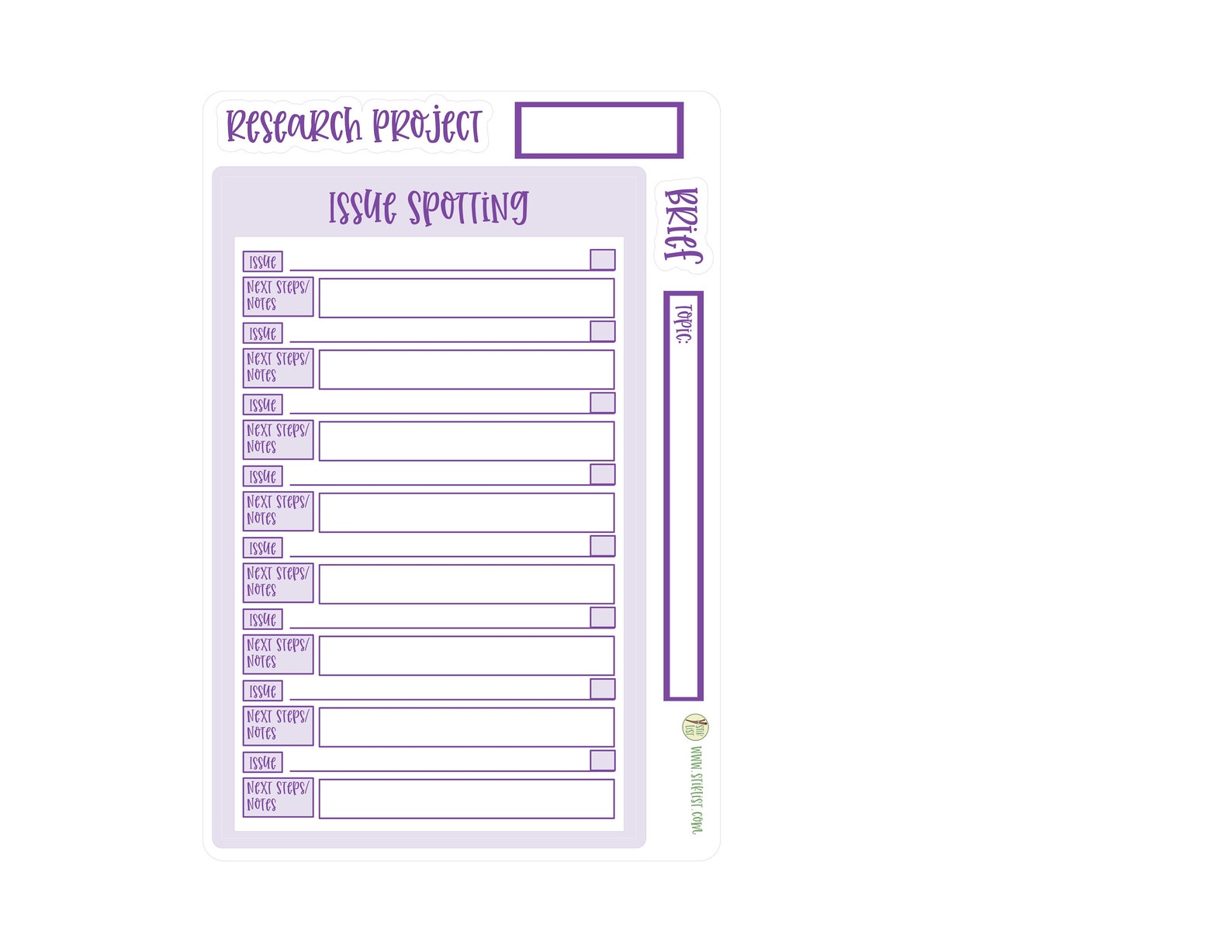 Legal Issue Spotting Summary Template / Legal Research / | Etsy