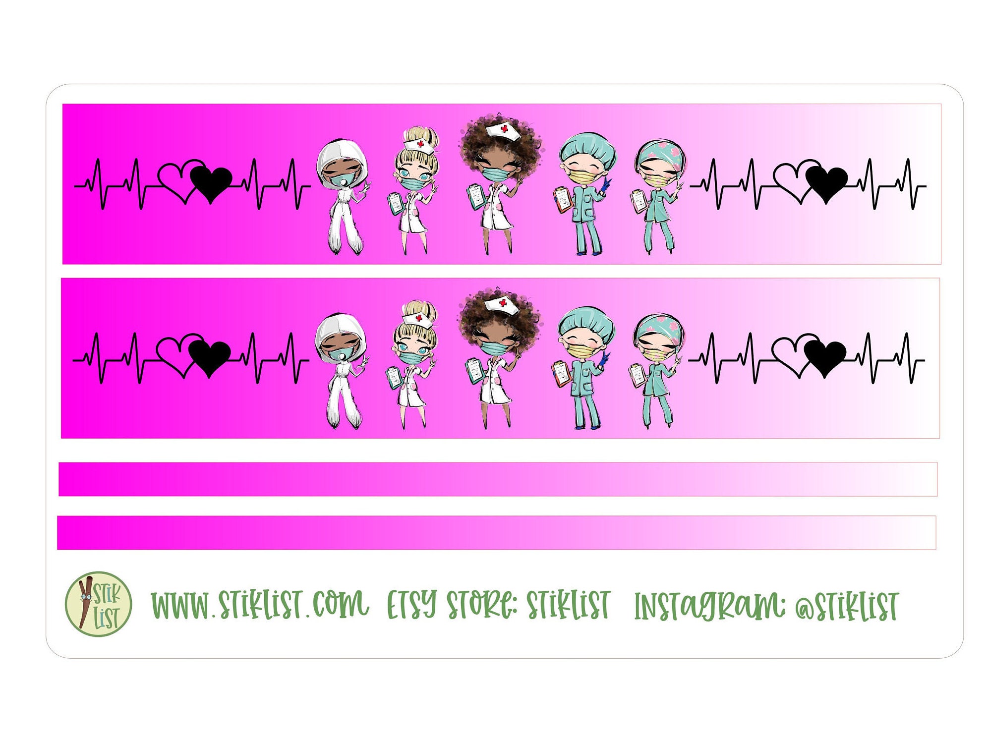 Nurse Stickers / Doctor Stickers / Healthcare Worker Stickers / Planner ...