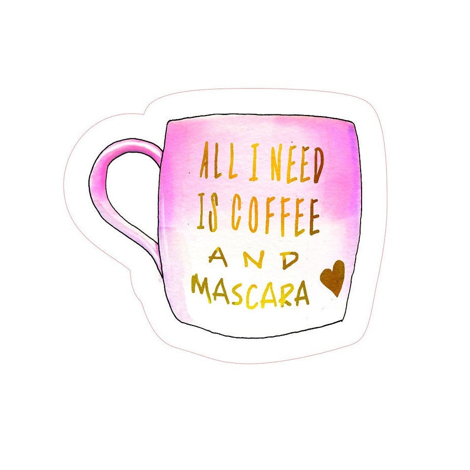 Morning Coffee Planner Deluxe Sticker Layout/spread 2 Sheets - Etsy