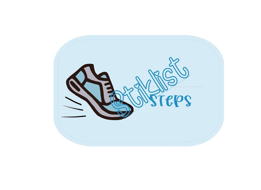 Step Tracker Walking Tracker Exercise Sticker Single Digital Download ...