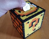 Mario Perler Bead Coin Bank - Etsy
