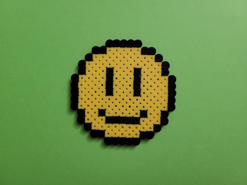 Emoji Faces Perler Bead Keychains - Etsy