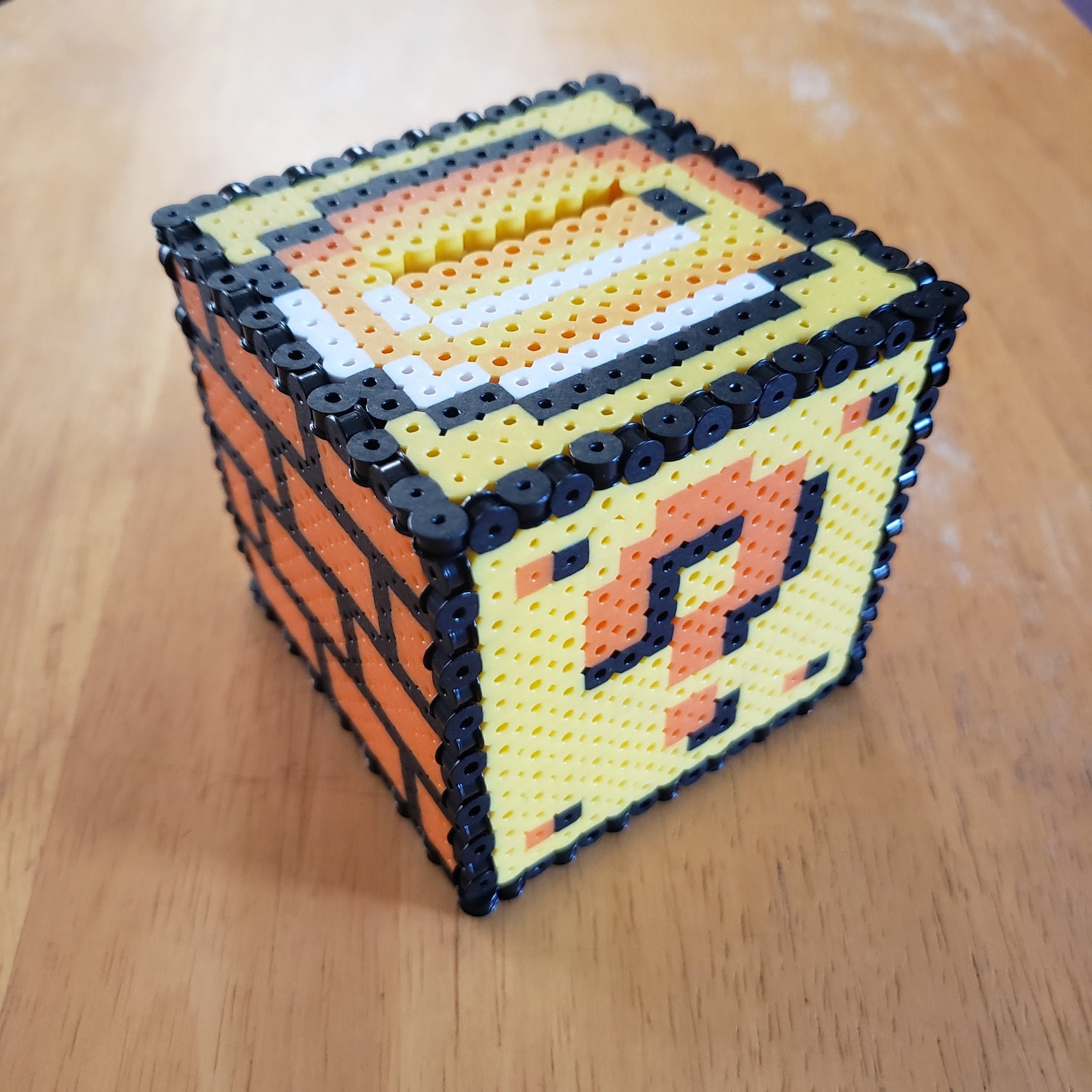 Mario Perler Bead Coin Bank - Etsy