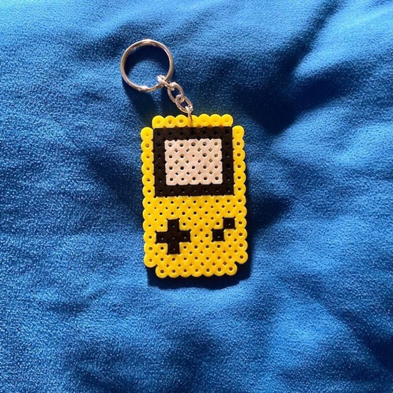 Gameboy Perler Bead Keychain - Etsy