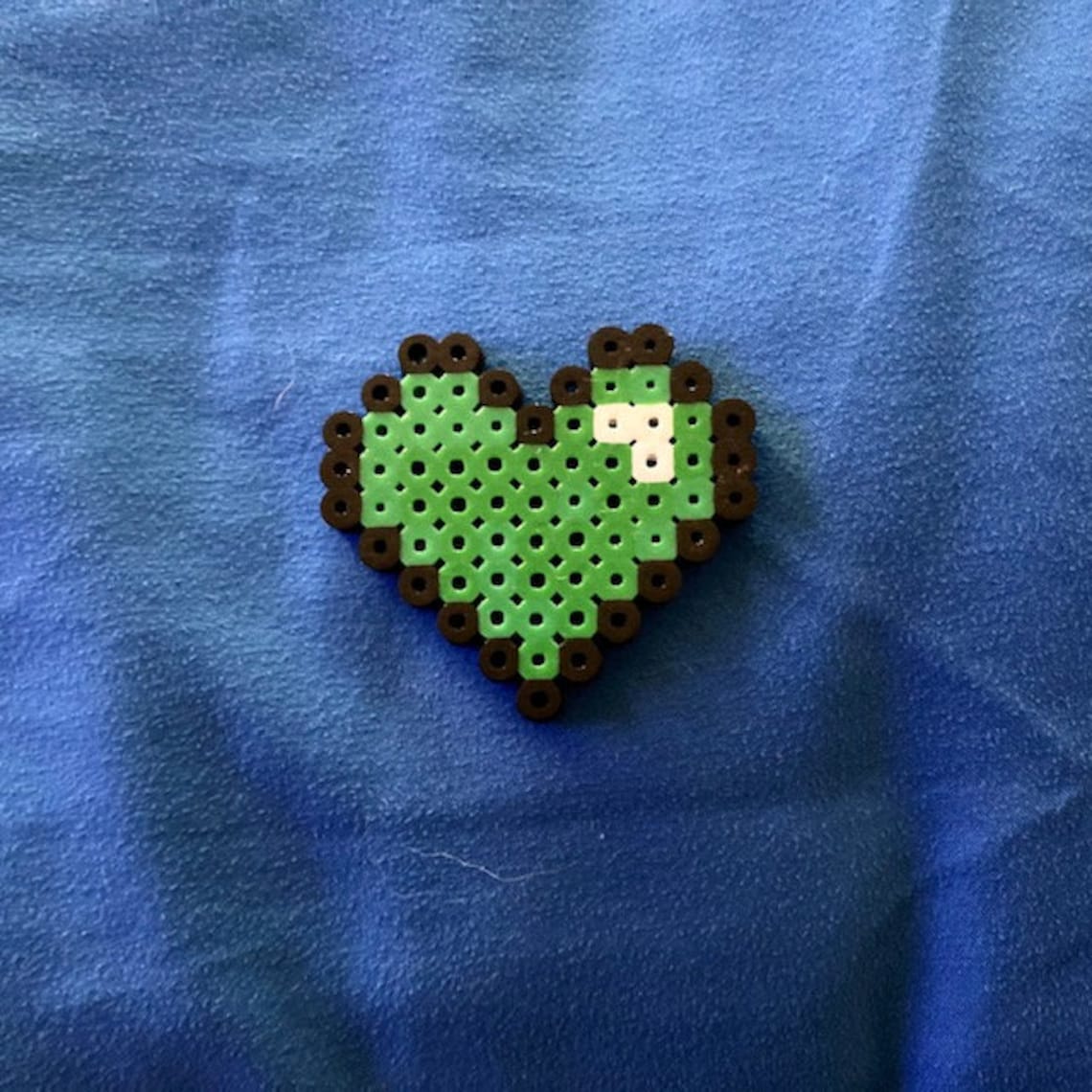 Colored Heart Perler Bead Keychain - Etsy