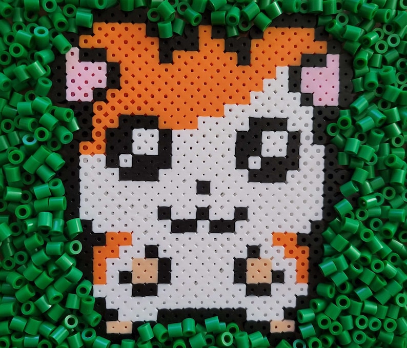 Hamtaro Hamster Perler Beads Figure - Etsy