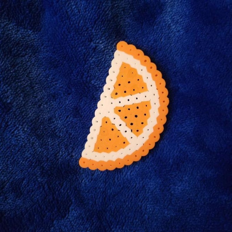 Fruit Perler Bead Keychain - Etsy