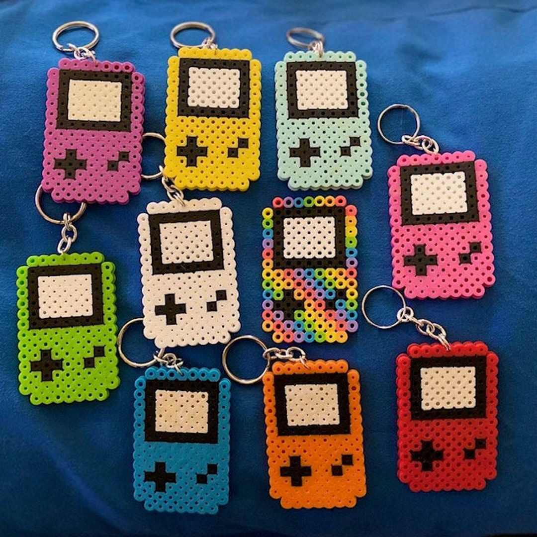 Gameboy Perler Bead Keychain - Etsy