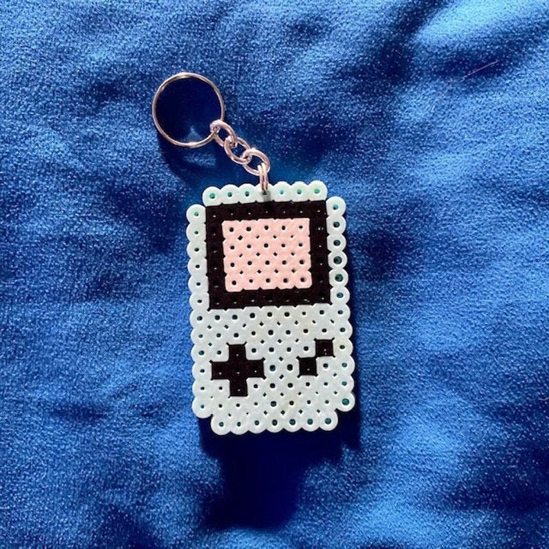 Gameboy Perler Bead Keychain - Etsy