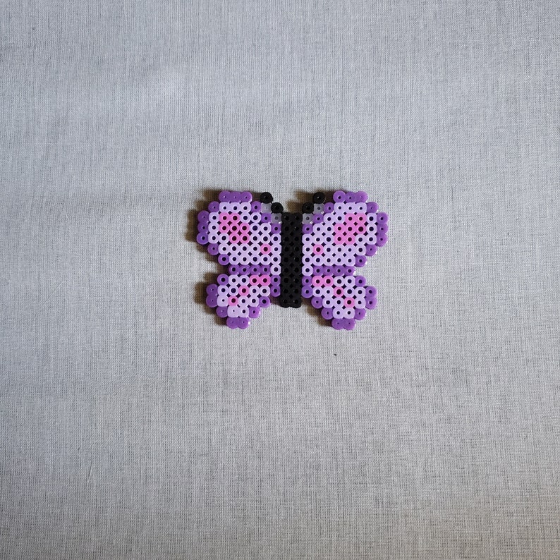Butterfly Perler Bead Keychain - Etsy