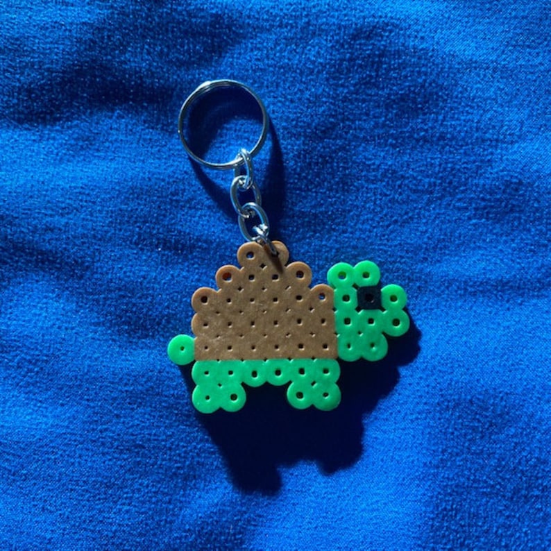 Animal Perler Bead Keychain - Etsy