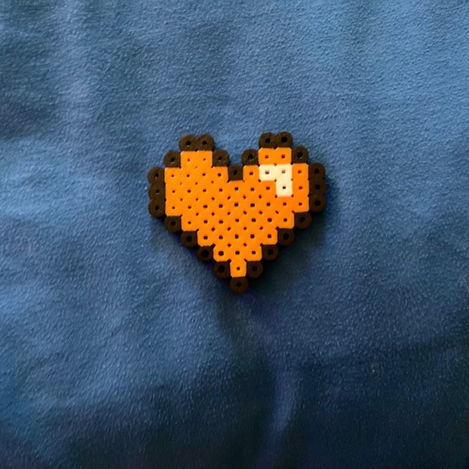 Colored Heart Perler Bead Keychain - Etsy