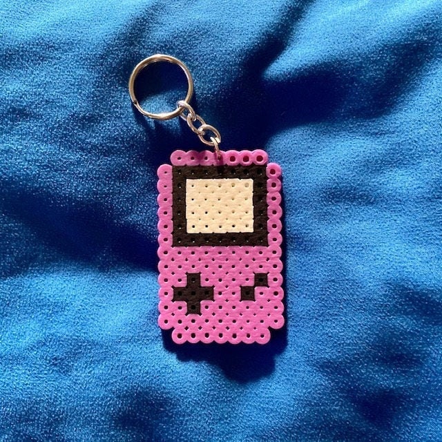 Gameboy Perler Bead Keychain - Etsy
