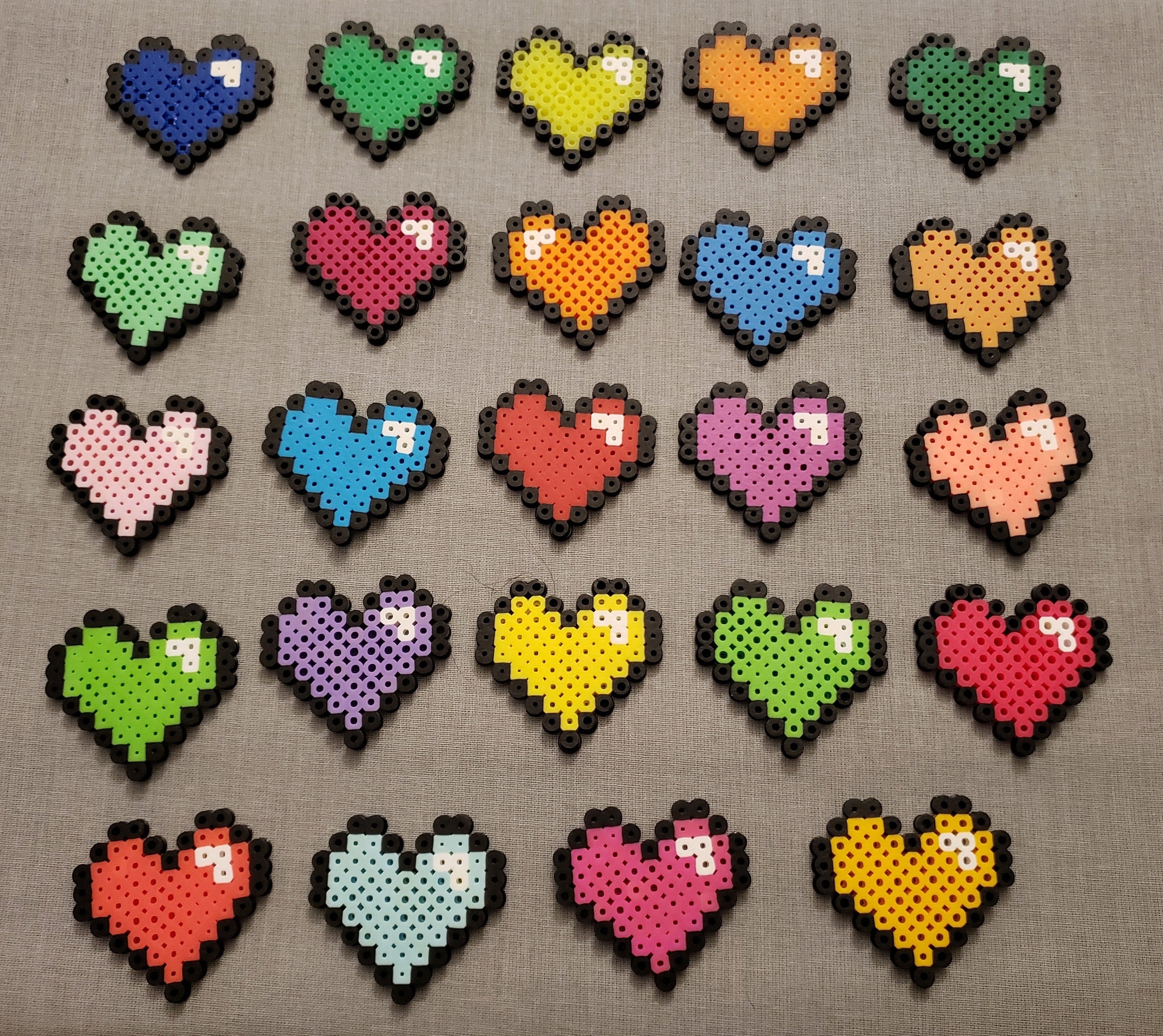 Pride Small Hearts Lgbtq Perler Bead Art Perler Beads Designs Hot Sex