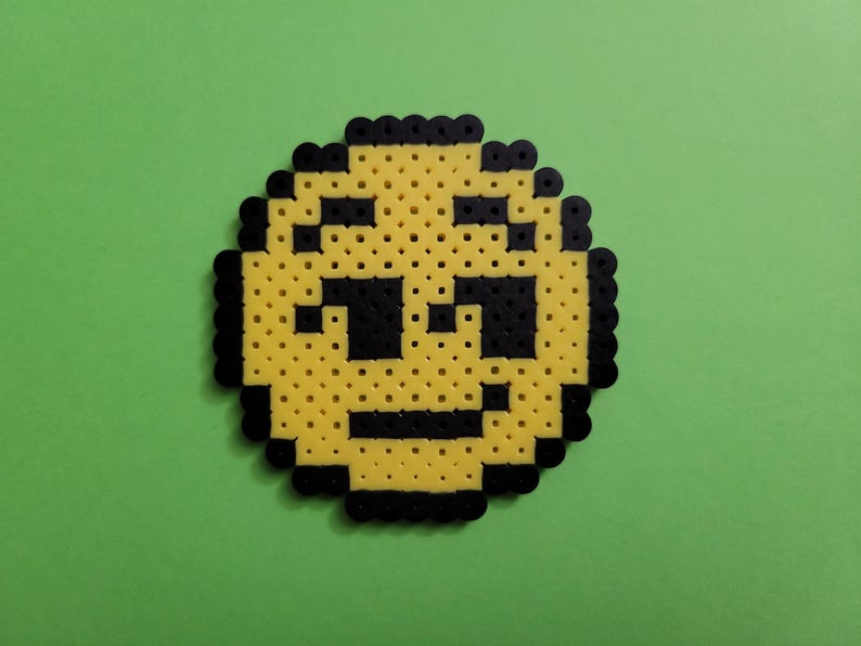 Emoji Faces Perler Bead Keychains - Etsy
