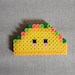 Taco and Avocado Perler Bead Keychain - Etsy