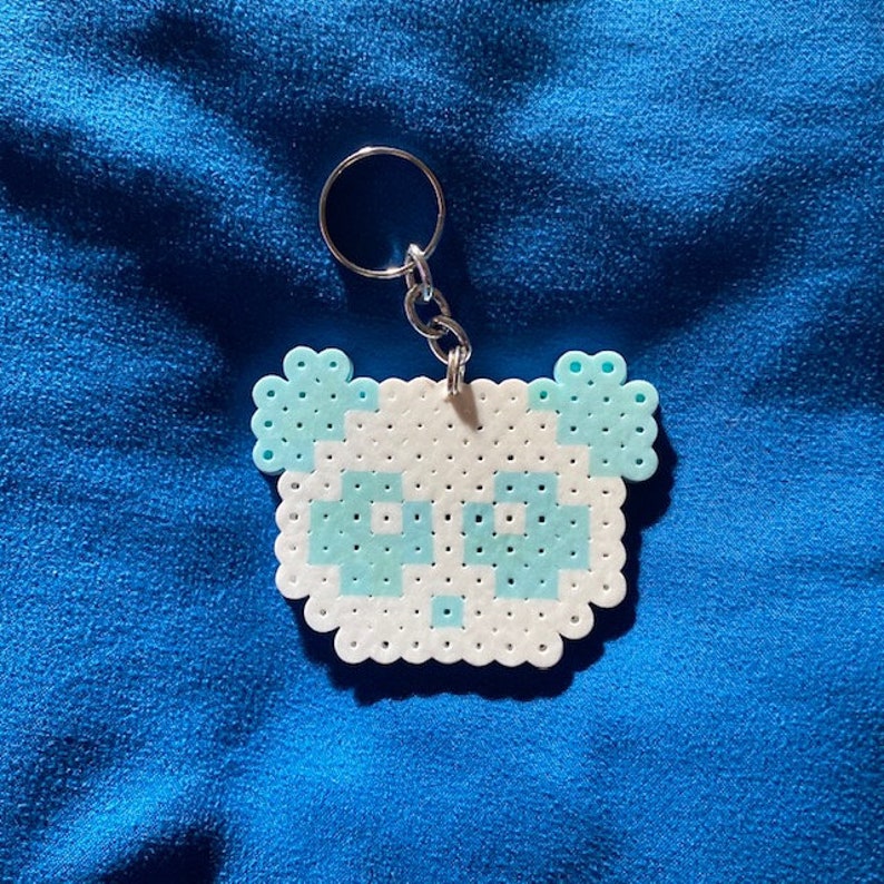 Panda Perler Bead Keychain - Etsy