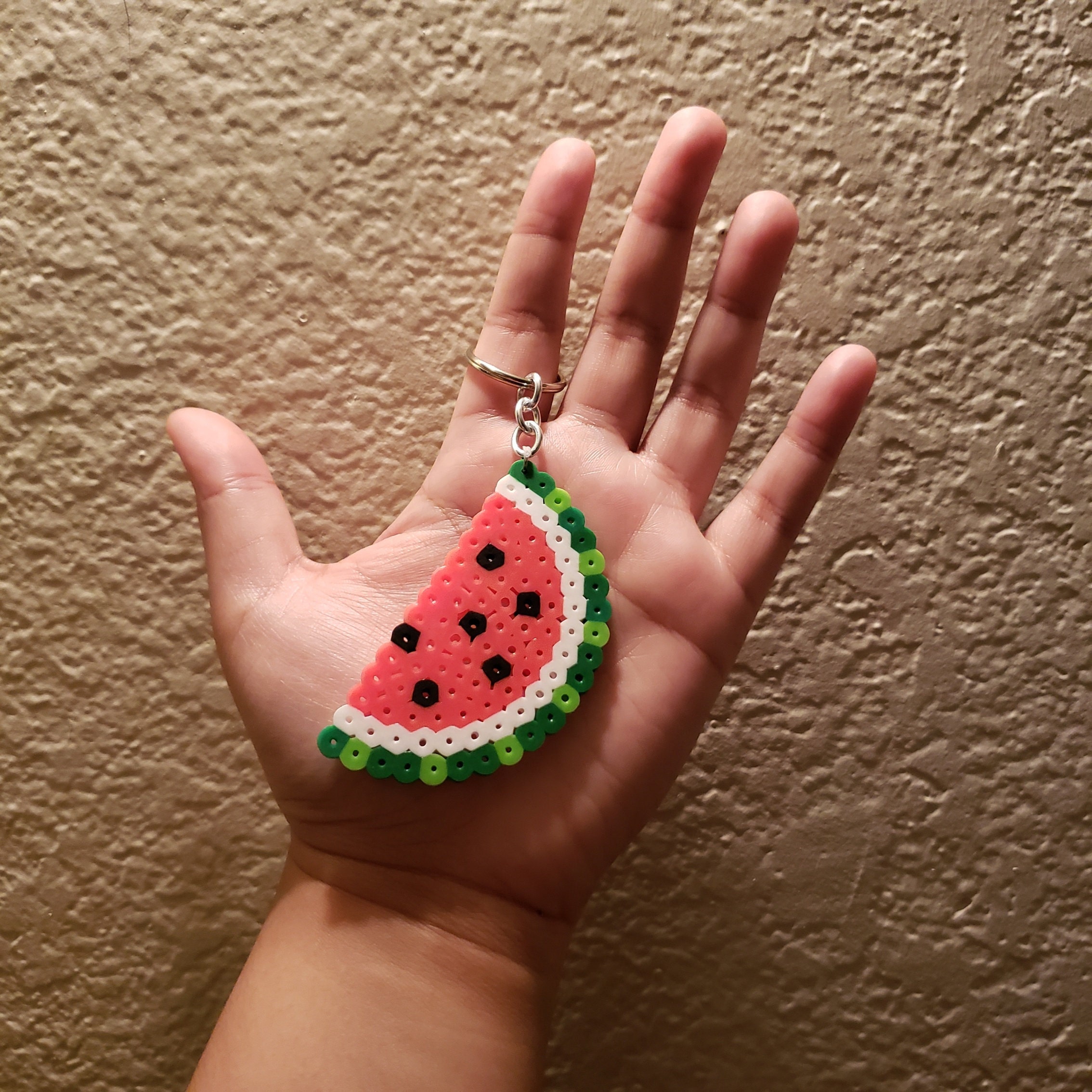 Fruit Perler Bead Keychain - Etsy