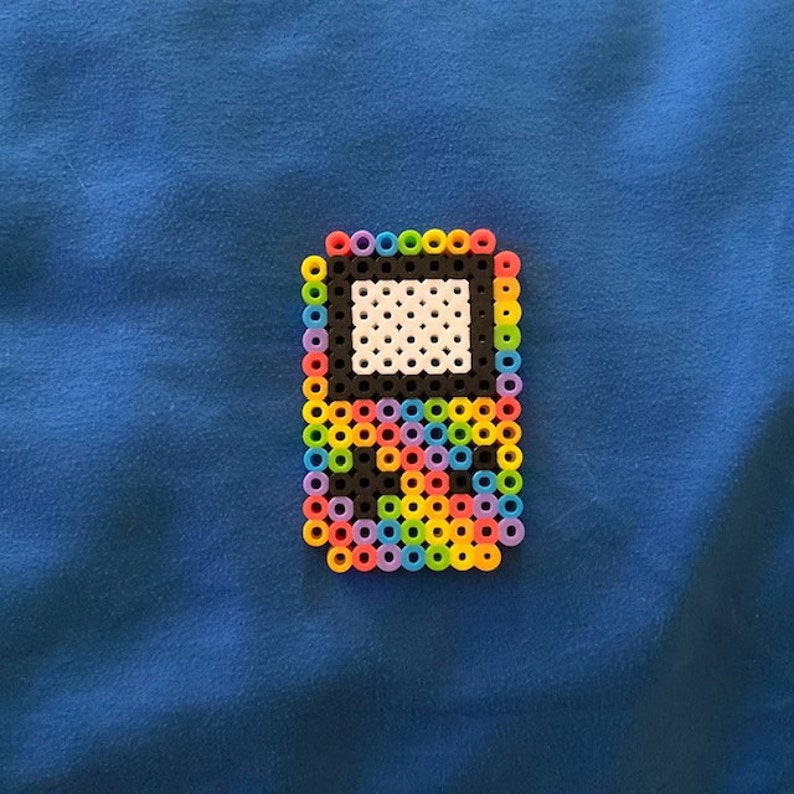 Gameboy Perler Bead Keychain - Etsy