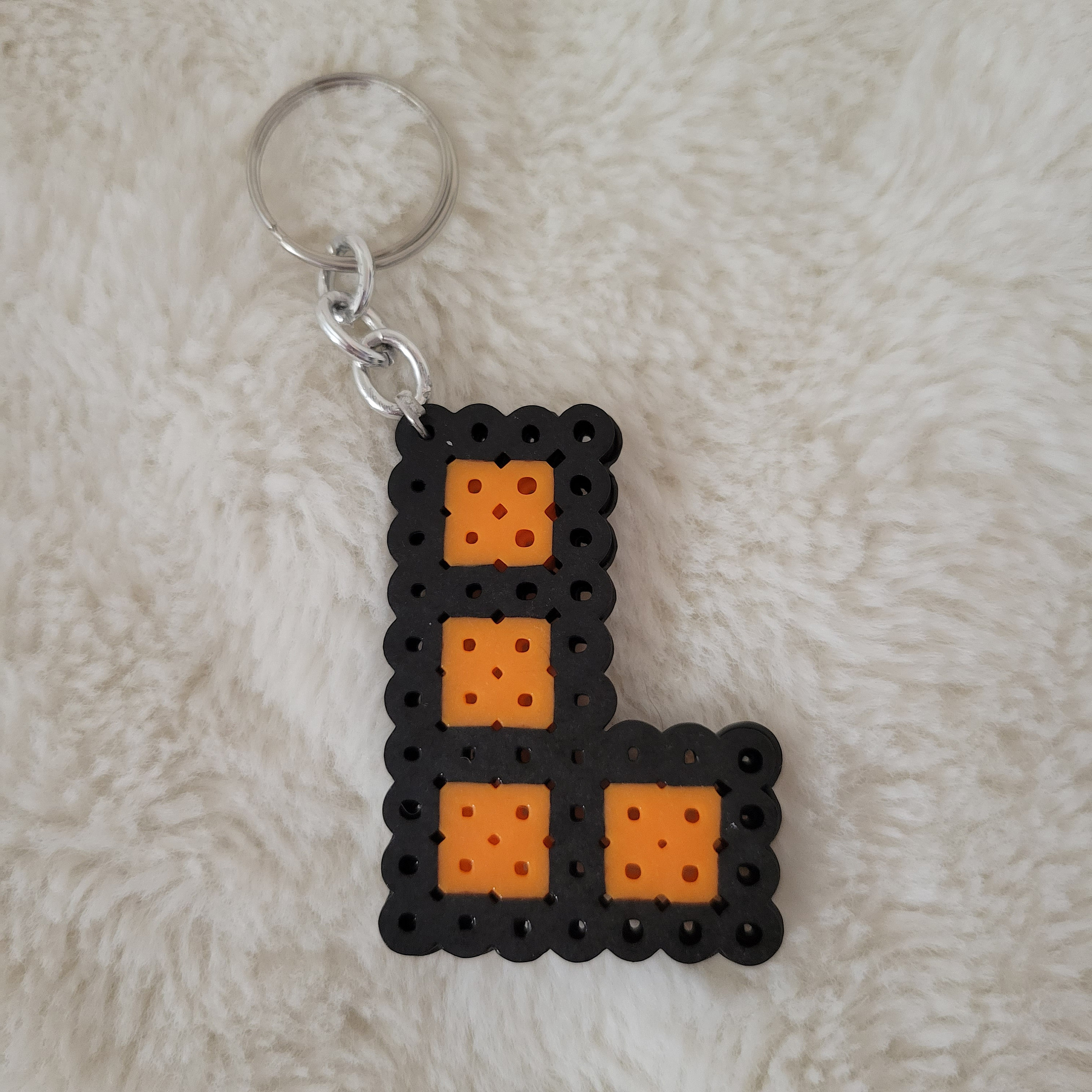 Tetris Piece Perler Bead Keychain - Etsy