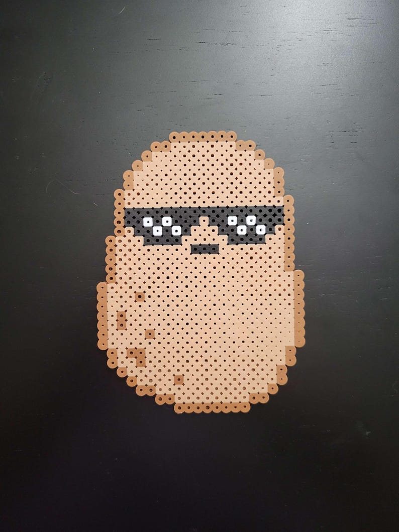 Stud Spud Perler Bead Art - Etsy