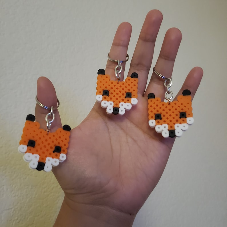 Animal Perler Bead Keychain - Etsy