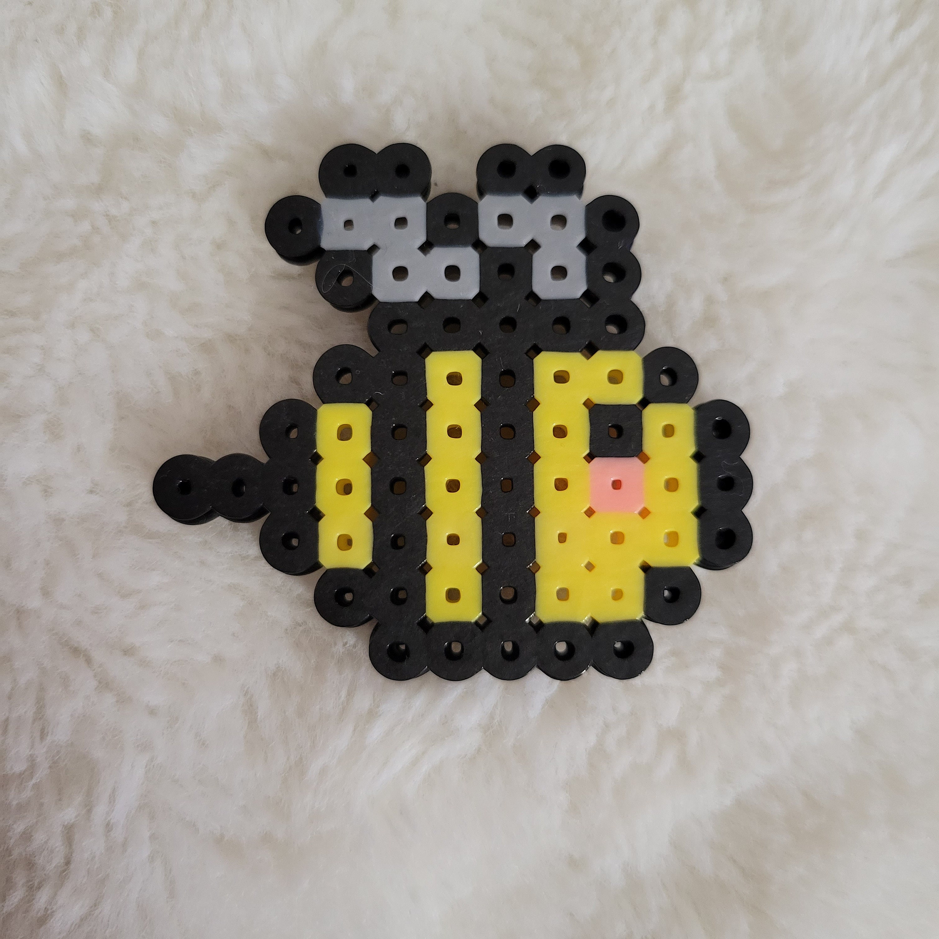 Bee Perler Bead Keychain - Etsy
