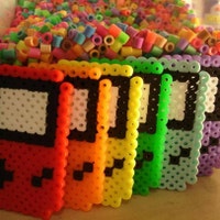 Skull Perler Bead Keychain - Etsy