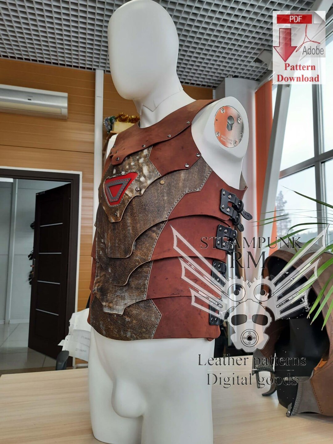 Hunter Project Vest Pattern, Steampunk, Leather, Skin, PDF Format - Etsy
