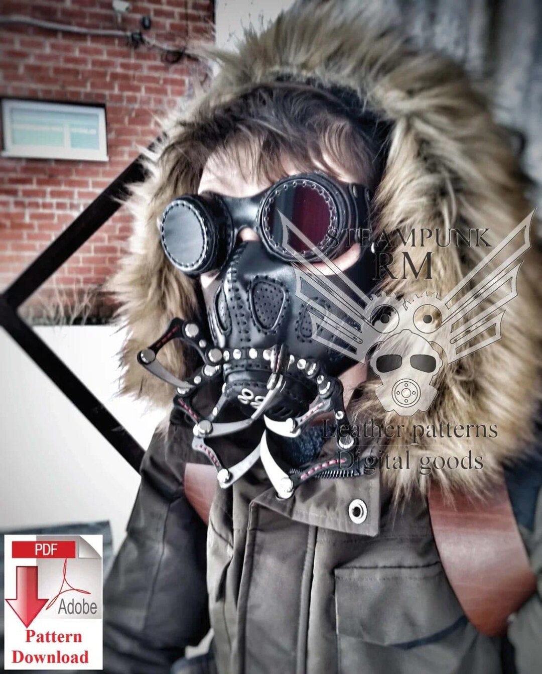 Steampunk Mask Pattern V9, PDF Format - Etsy
