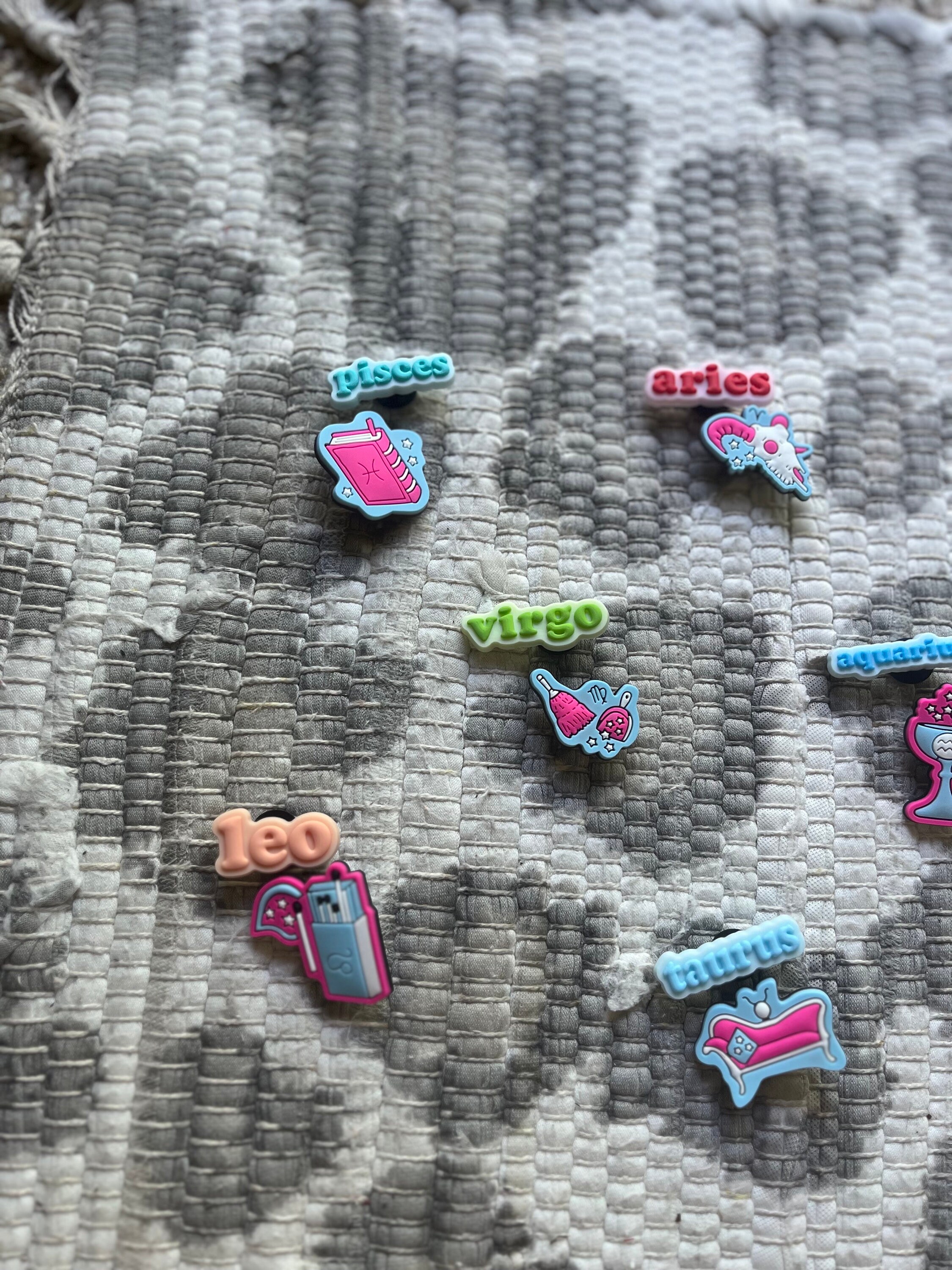 Zodiac Astrological Signs & Symbols Duo Croc Charms 2pk - Etsy