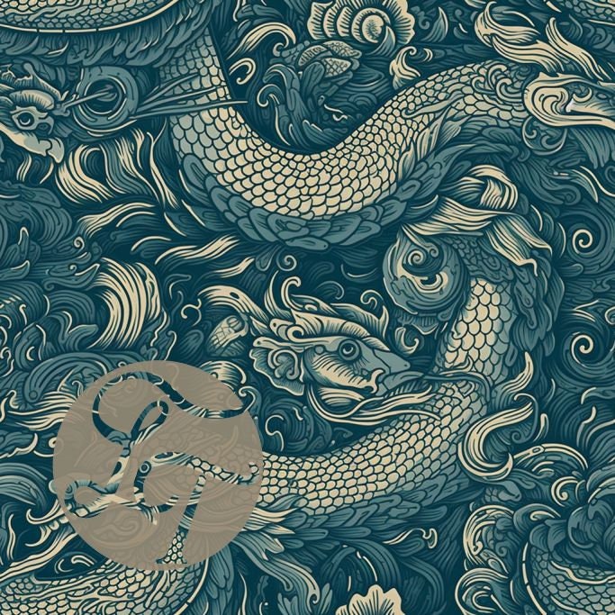 Sea-monster Digital Paper INSTANT DOWNLOAD - Etsy