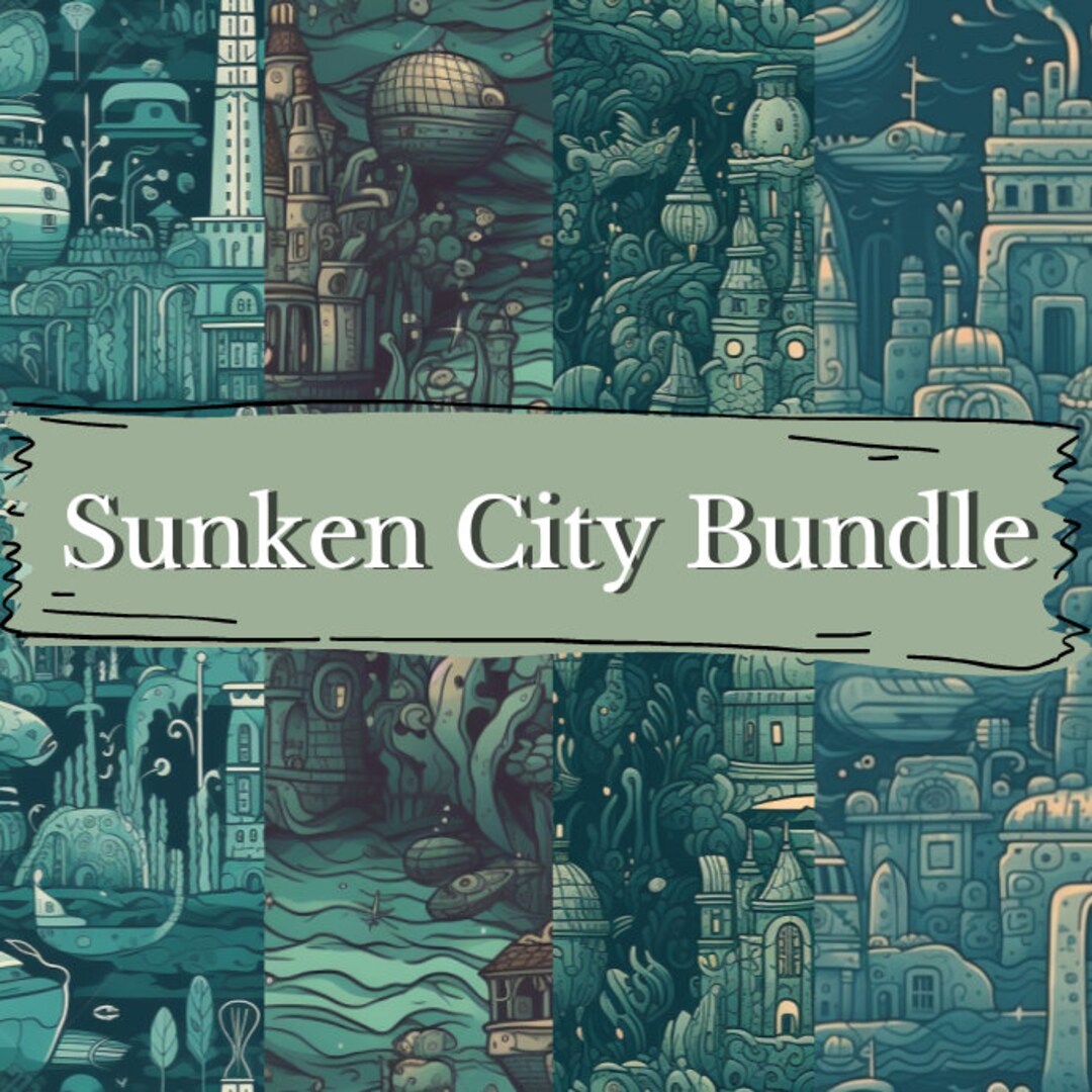 Sunken City Digital Paper INSTANT DOWNLOAD - Etsy