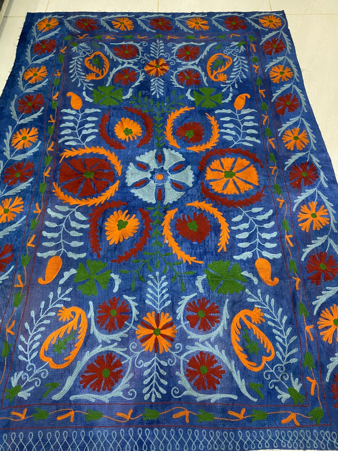 Exclusive Suzani Kantha Quilt Handmade Throw,homedecor,uzbekistan ...