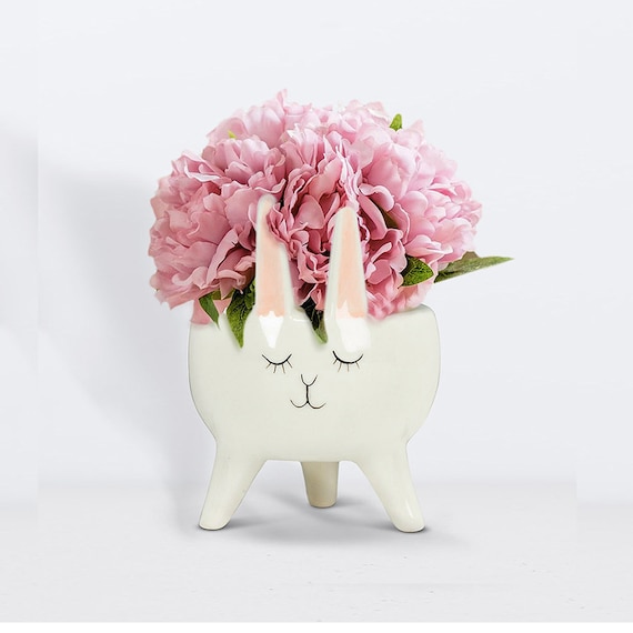 Bunny Rabbit Planter Succulent Planter Animal Planter Pot - Etsy
