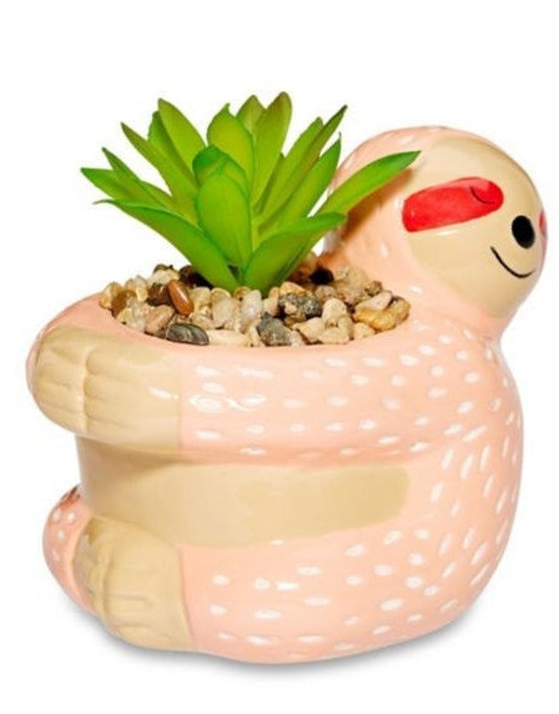 Pink Sloth Planter Pot for Succulents & Plants Succulent | Etsy