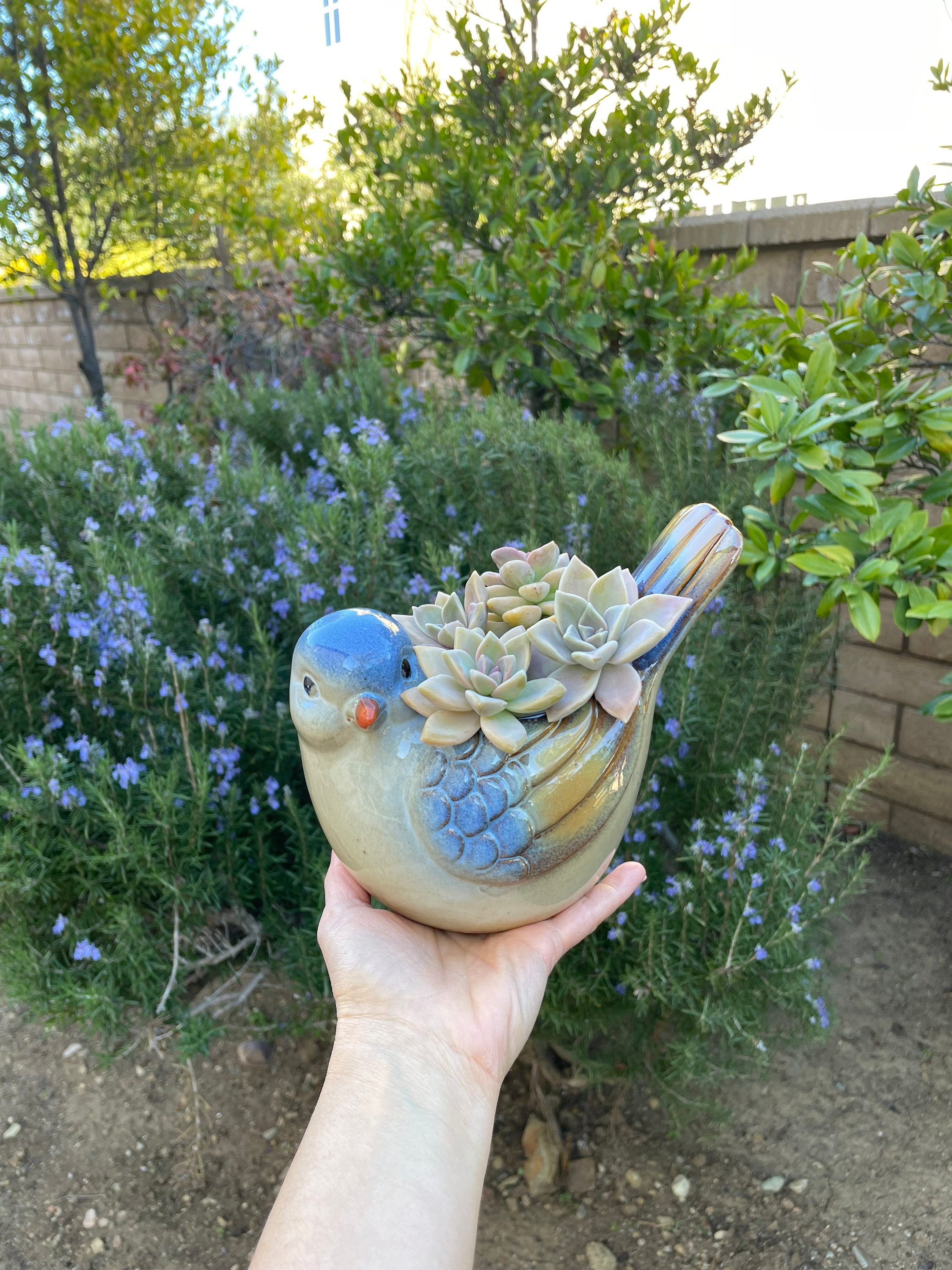 Flower Pot Bird Bath