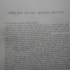 Rare Book History of Hubbell Family 1915 With Notarized Addition by ...