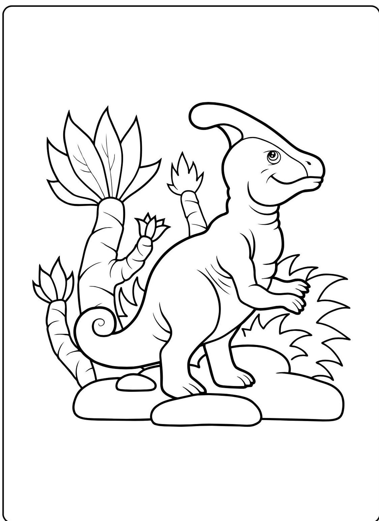 100 Dinosaur Coloring Pages - Etsy