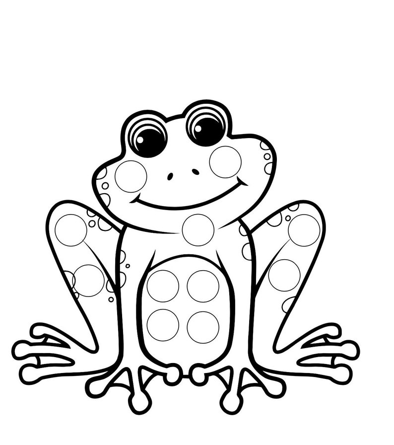 Animal Dot Coloring Pages - Etsy