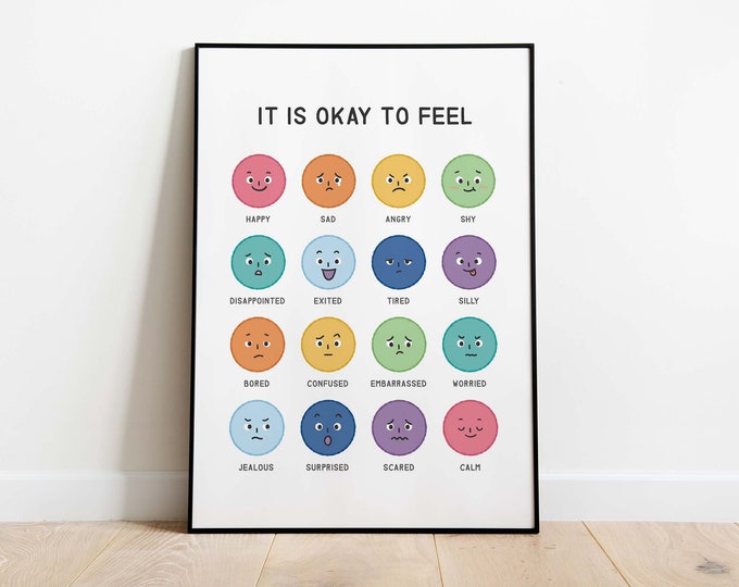 Emotions Educational Posters for Toddlers Feelings Chart Classroom ...