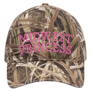 Midwest Princess Embroidered Hats-mossy-oak-camo-cotton-unstructured ...