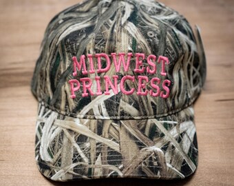 Midwest Princess-mossy Oak Camo-vintage-trucker-dad Hat-unstructured - Etsy