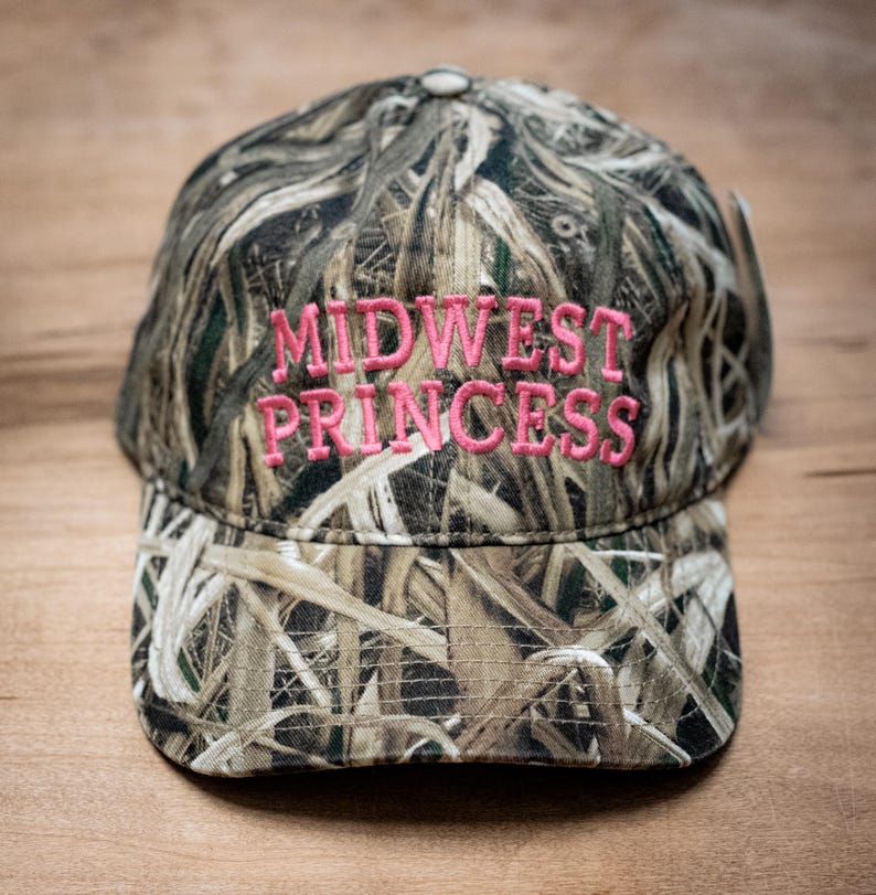 Midwest Princess Embroidered Hats-mossy-oak-camo-cotton-unstructured ...
