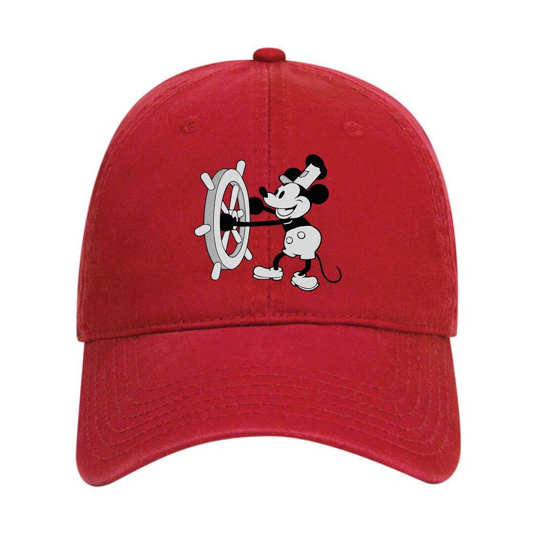 Youth Size Hat_steamboat Willie Embroidered Hat - Etsy