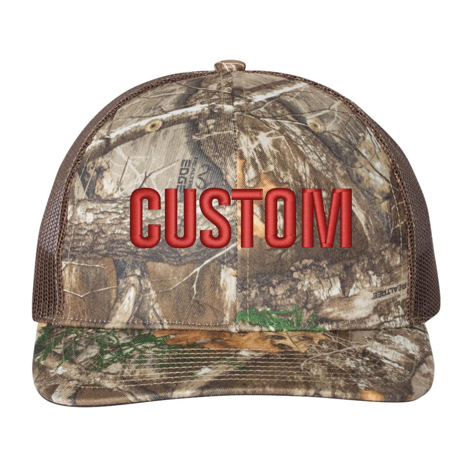 Custom Text Embroidered-richardson Realtree Soft Structured - Etsy