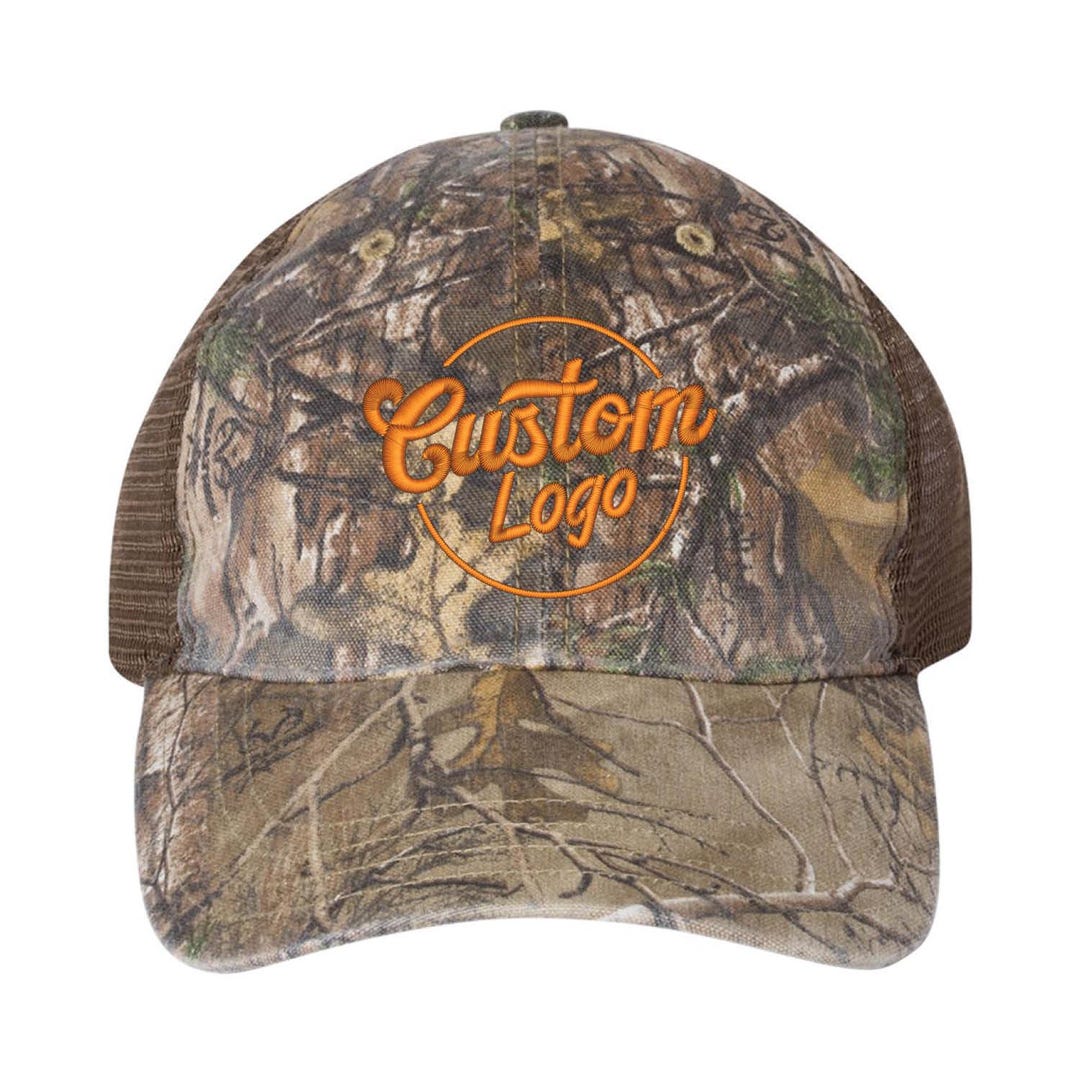 Custom Embroidered Logo Hats-real TREE Edge-camo-custom Logo - Etsy