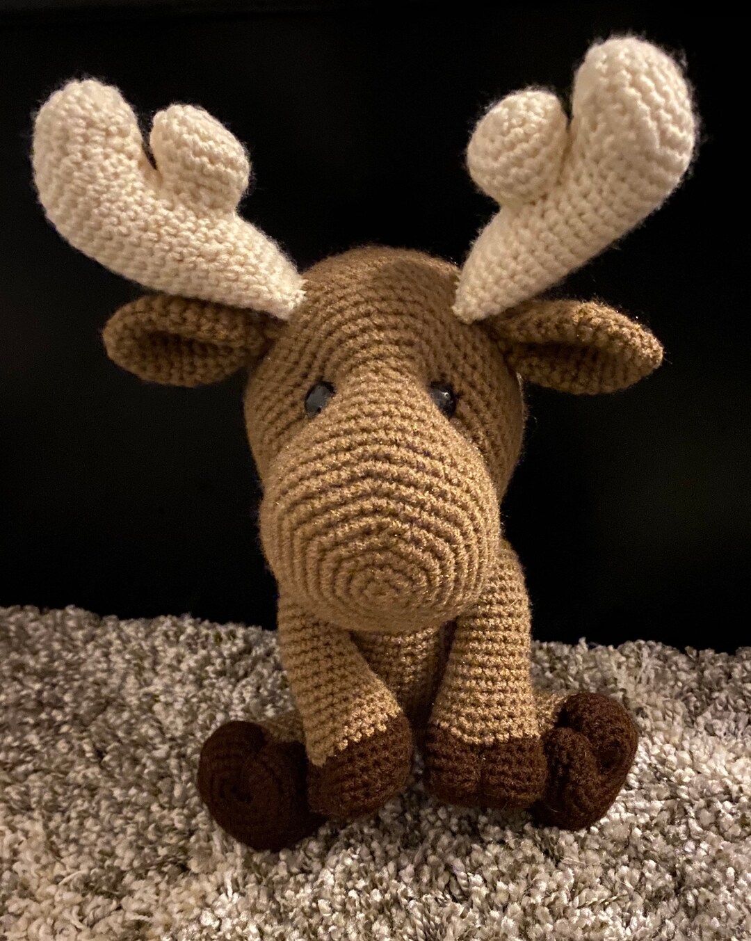 Moose, Moose Plushie, Crochet Plushie, Moose Toy, Stuffed Animal ...